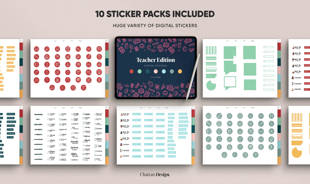Digital Sticker Mega Pack – Chattan Design